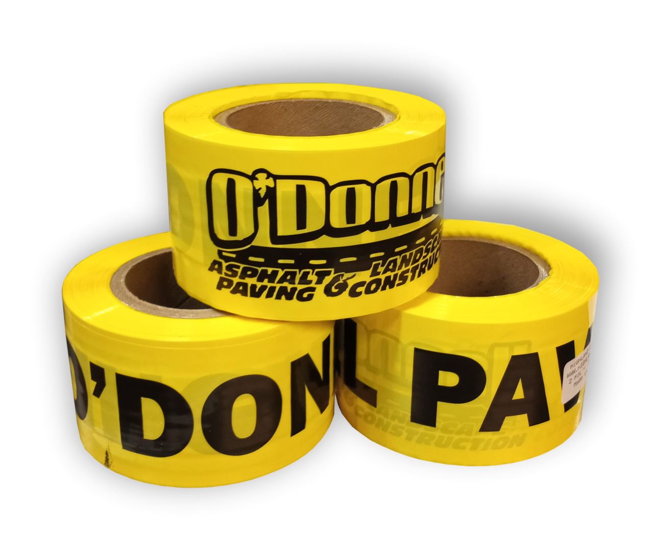 3" Wide Custom Barricade Tape - Highland Converting LLC
